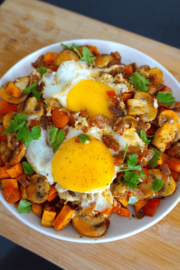 Camote con Huevo Hash - COCINA CON MICHELA